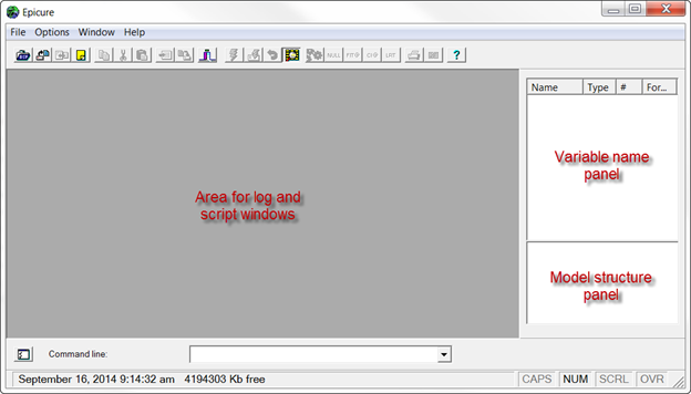 To start an analysis, click on the File menu, mouse over the New ...